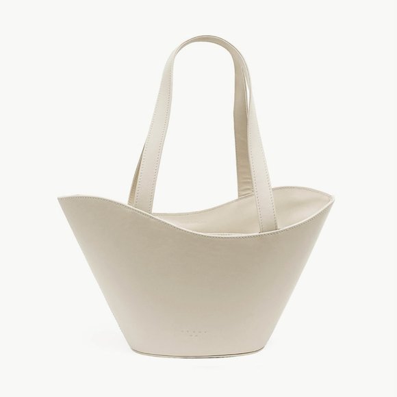 Atomy Studios | Bags | Atomy Studios Oo Atom Wave Leather Bag Creme New ...